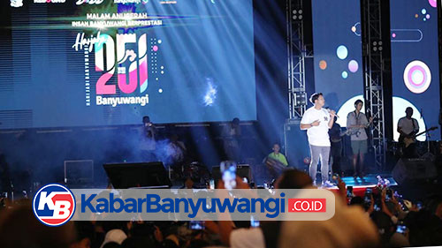Malam Puncak Harjaba, Denny Caknan: Banyuwangi Tambah Keren Saja ... Malam Puncak Harjaba, Denny Caknan: Banyuwangi Tambah Keren Saja ...